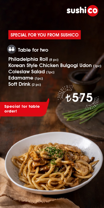 SushiCo - Sushi, Çin Yemeği, Japon ve Tai Mutfağı, Suşi